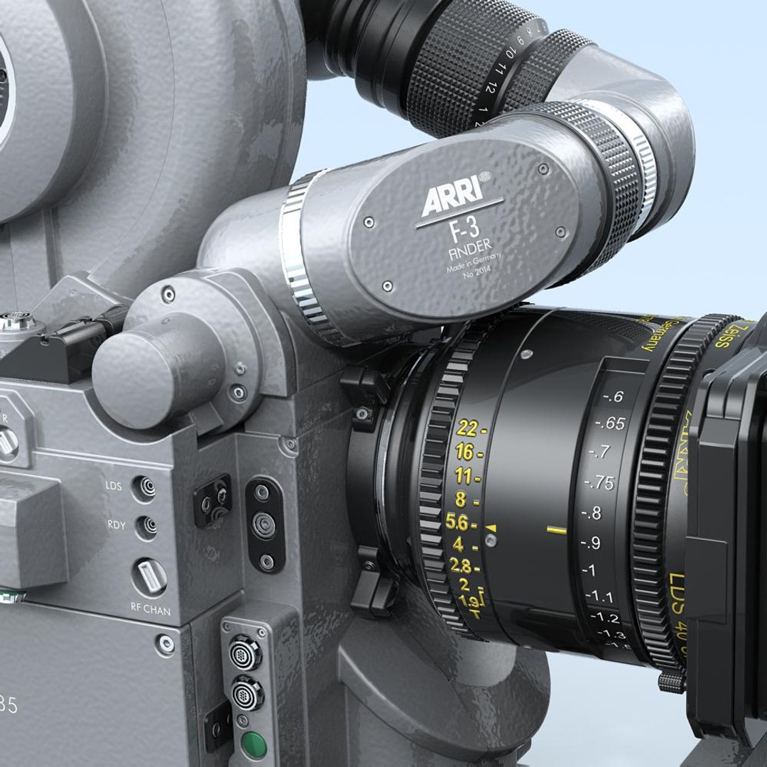 arriflex 435 extreme camera lens 3d model