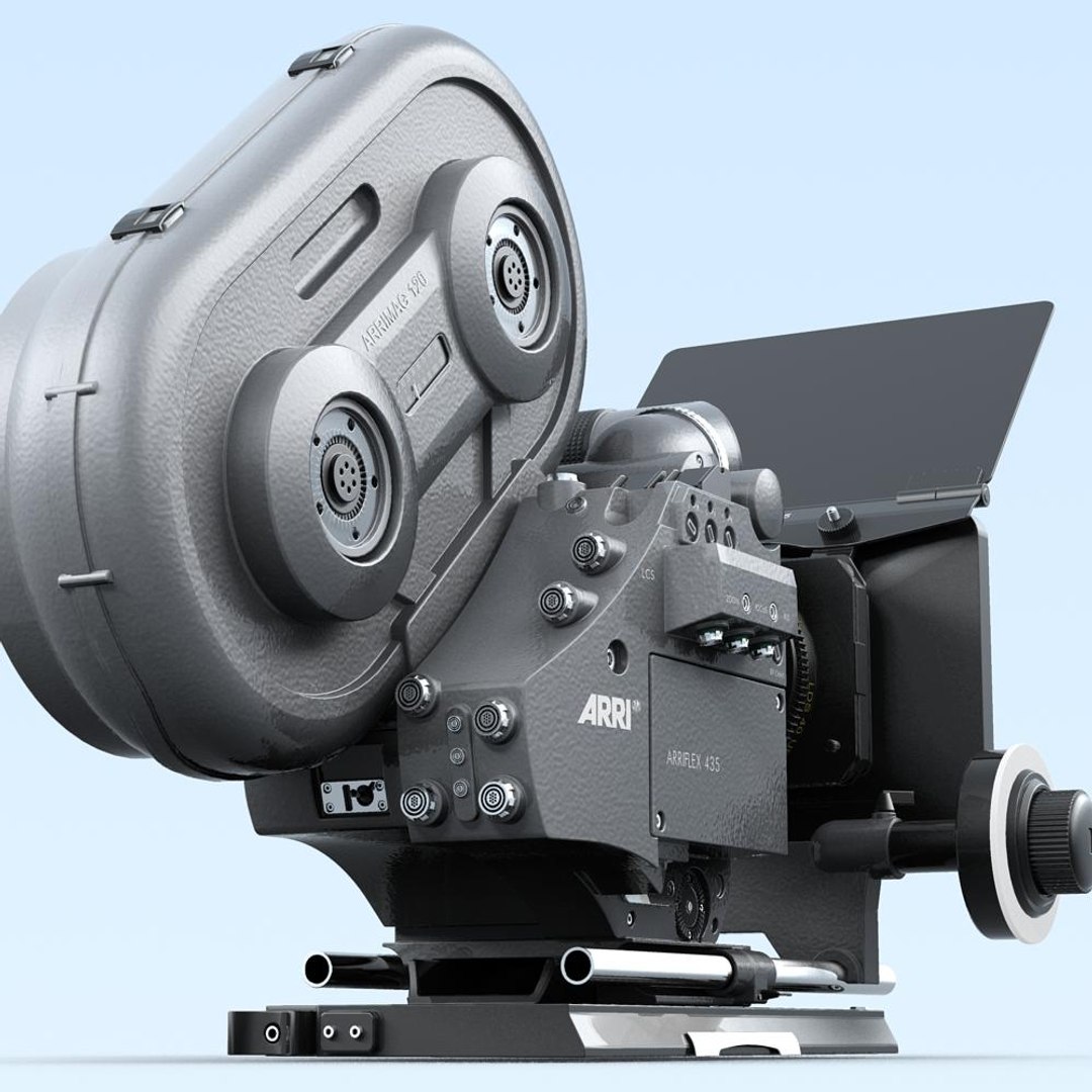 arriflex 435 extreme camera lens 3d model