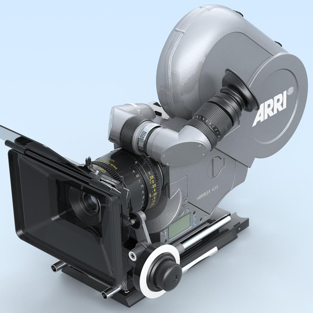 arriflex 435 extreme camera lens 3d model