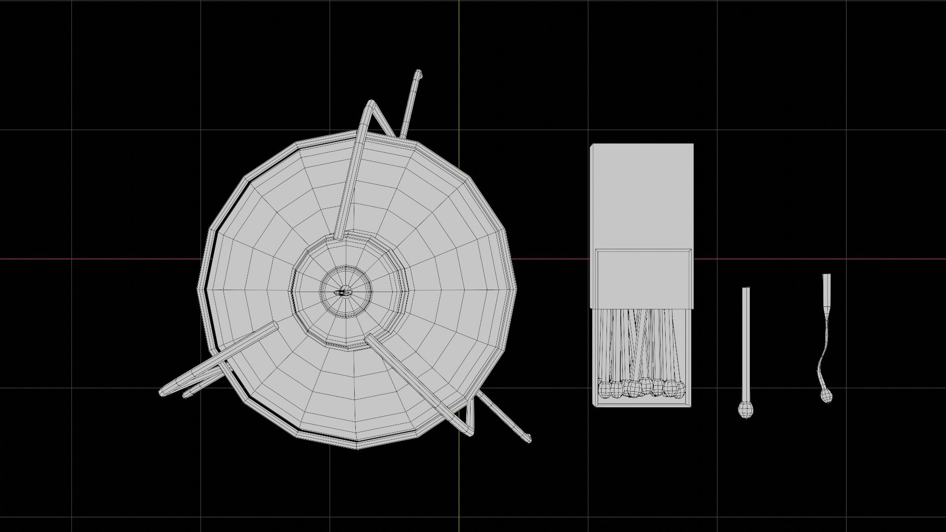 Lamp And Matchbox With Pbr Textures Model - TurboSquid 2076113