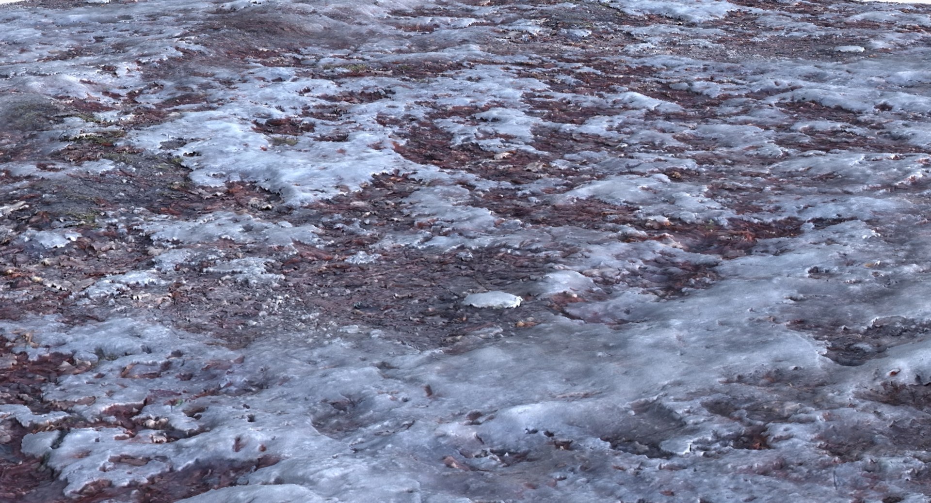 Frozen Winter Ground Surface Model - TurboSquid 1297999