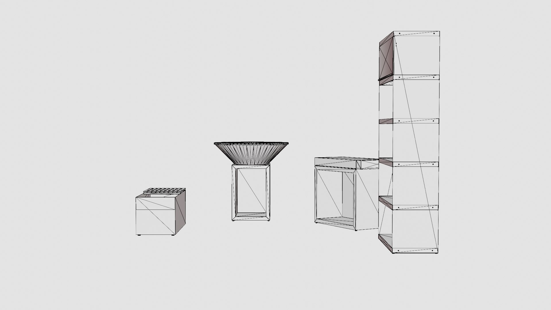 3D Complete Outdoor Cooking Set Model - TurboSquid 2280325