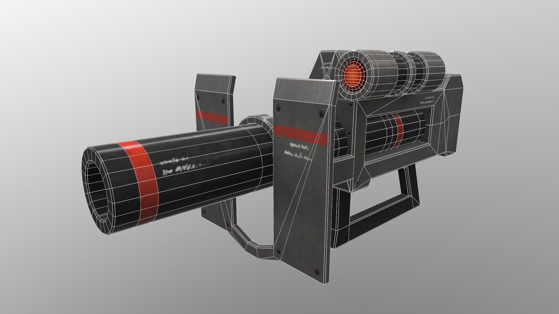 3D Battery Boomer Gun Level 3 - TurboSquid 2194391