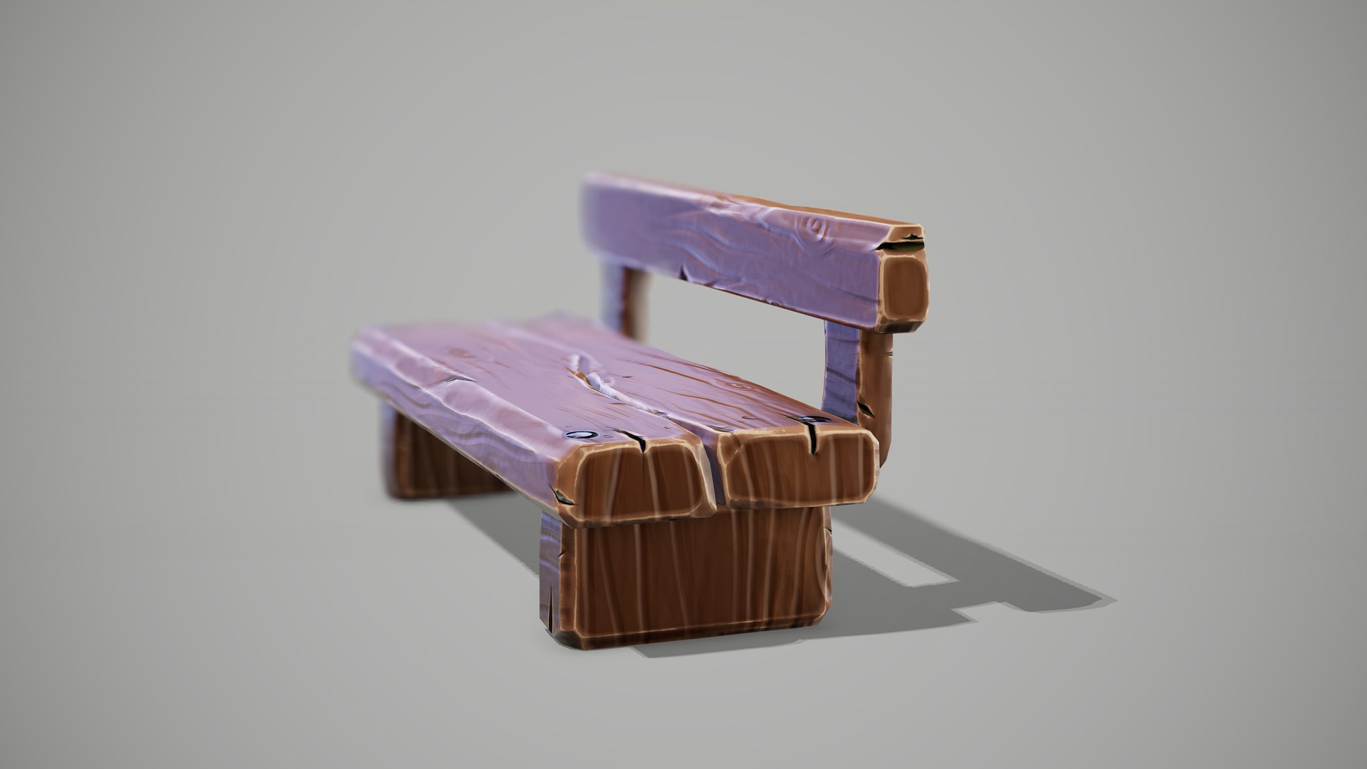 Bench Stylized 3D - TurboSquid 1701103