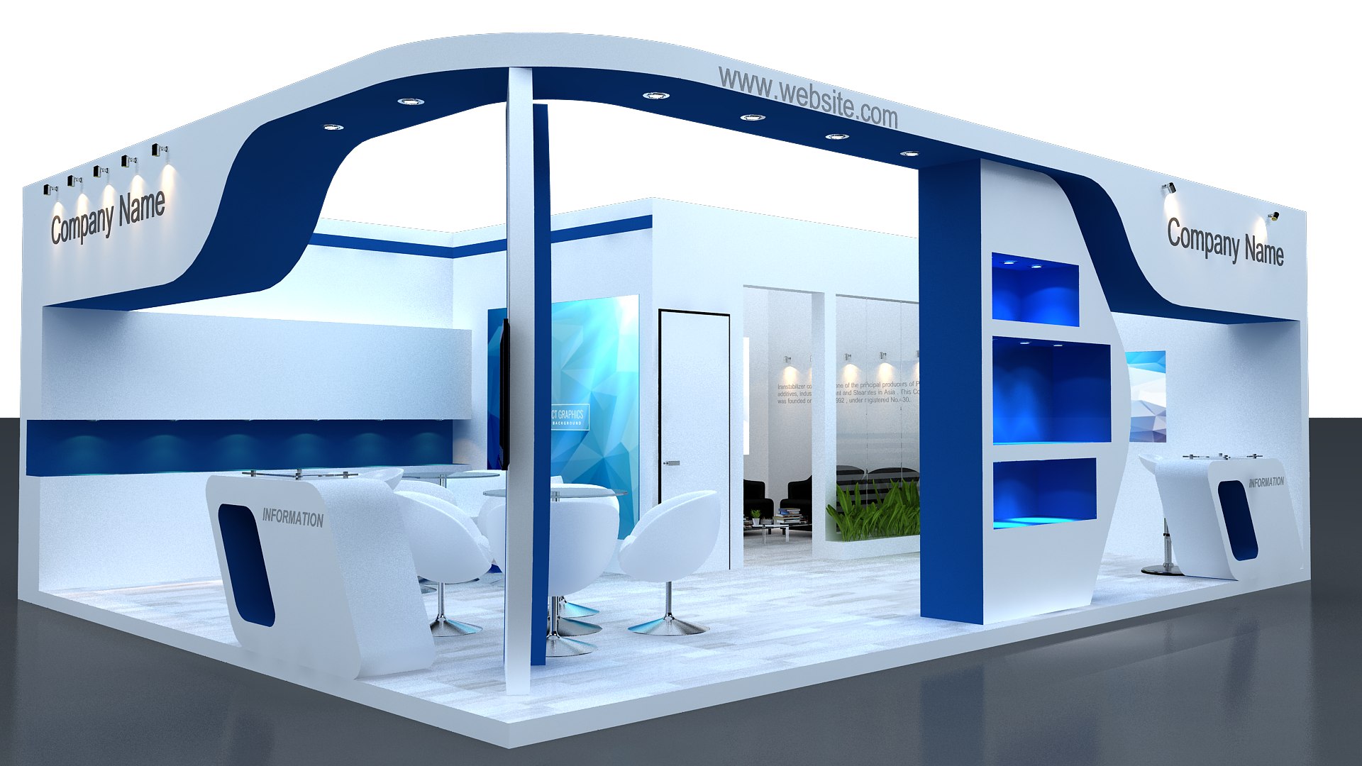 Exhibition design model - TurboSquid 2150567