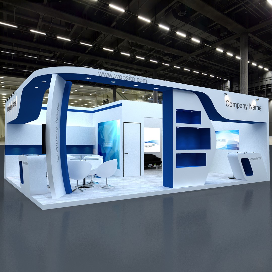 Exhibition design model - TurboSquid 2150567