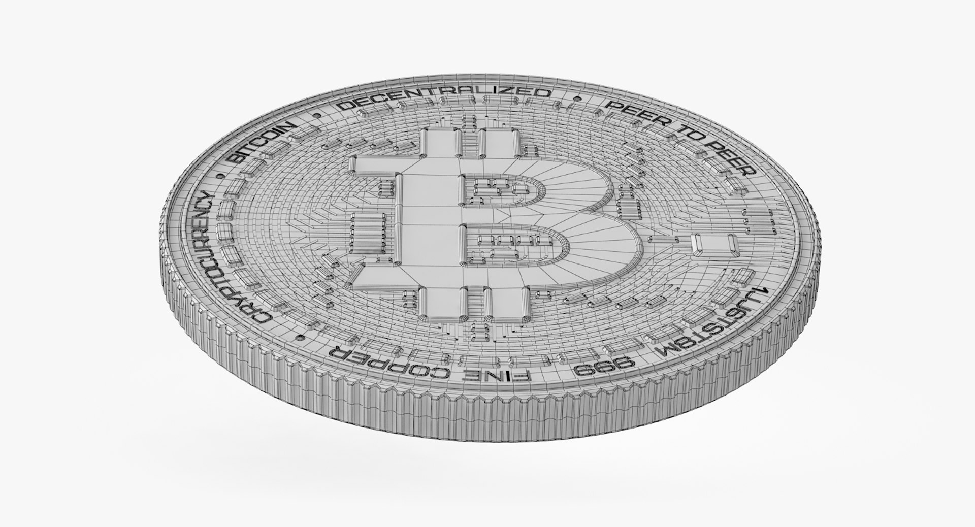 3D Model Bitcoin Bit Coin - TurboSquid 1243387