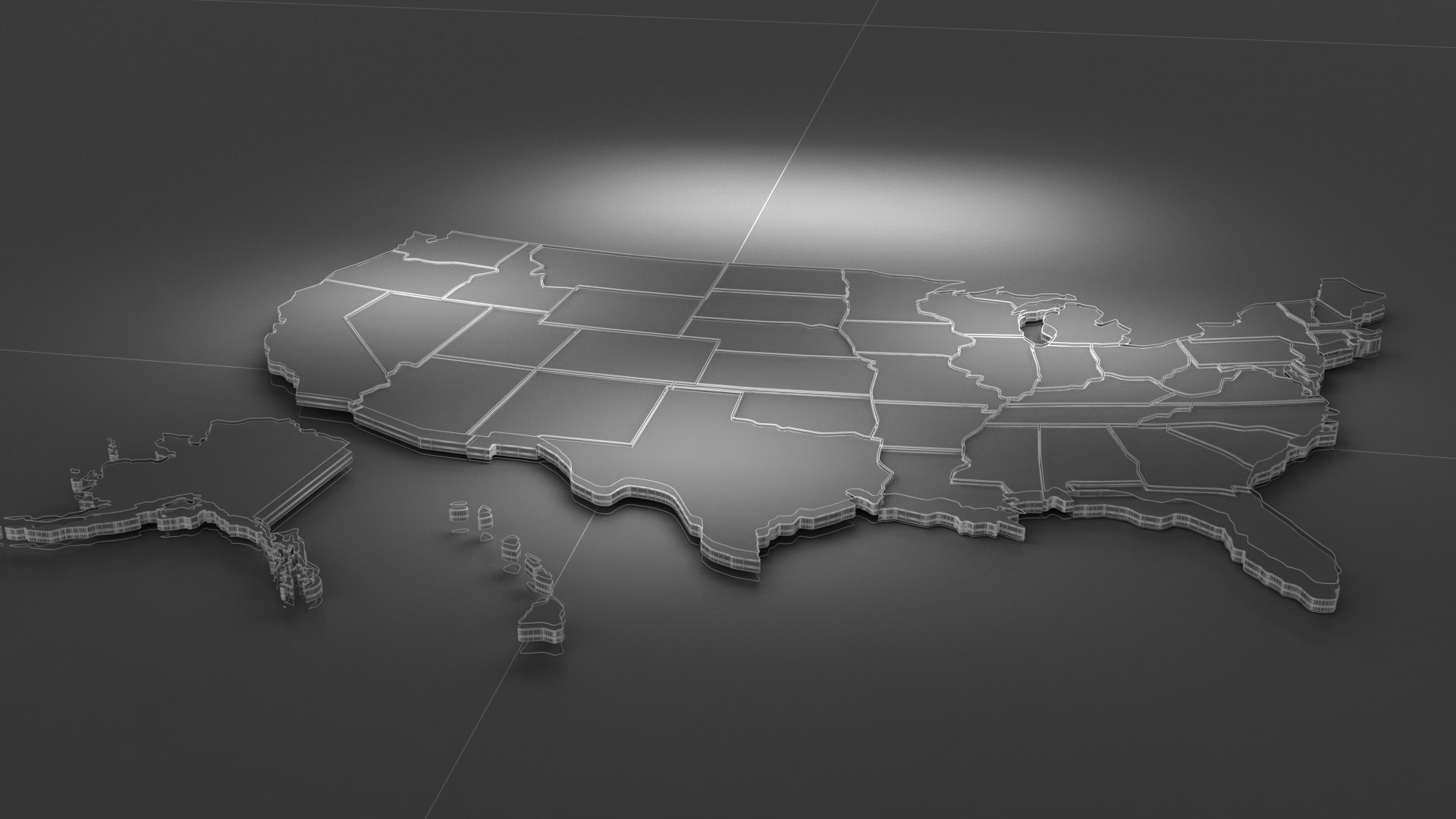 American Map 3D Model - TurboSquid 1970238