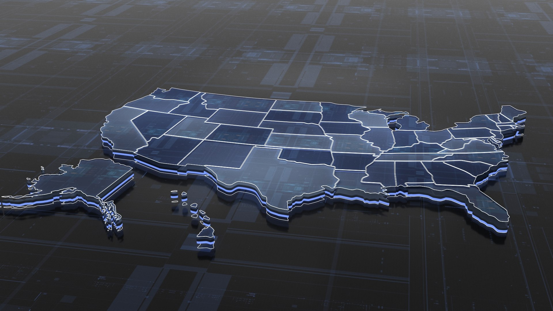 American Map 3D Model - TurboSquid 1970238