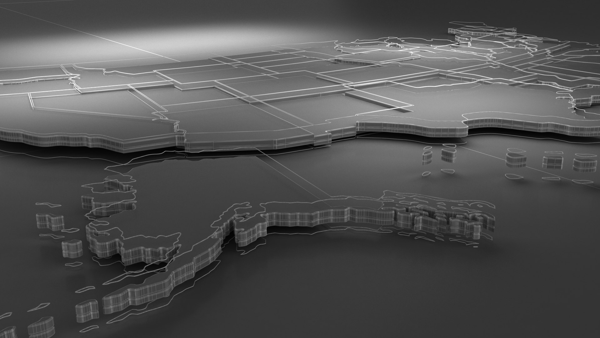 American Map 3D Model - TurboSquid 1970238
