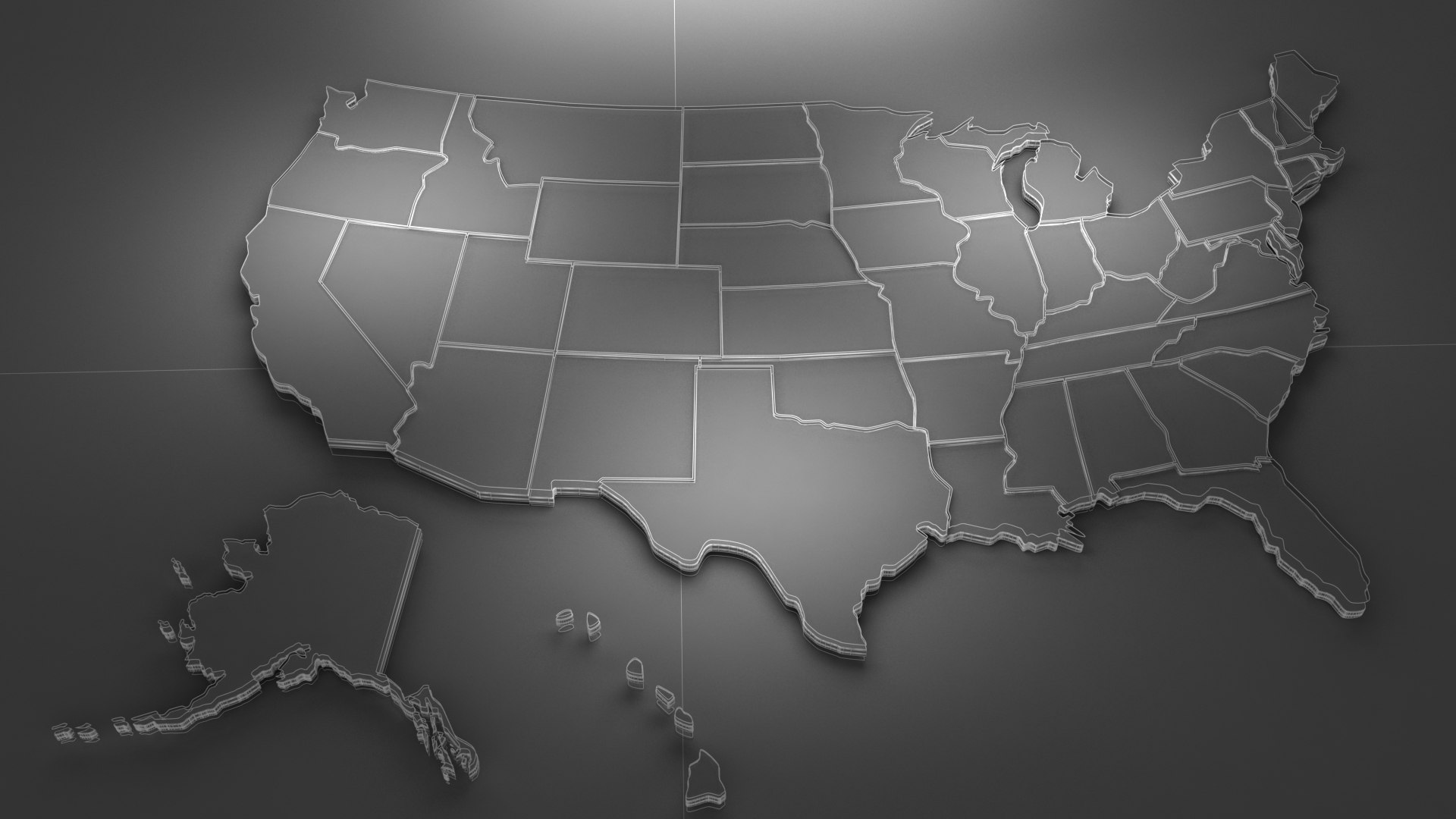 American Map 3D Model - TurboSquid 1970238