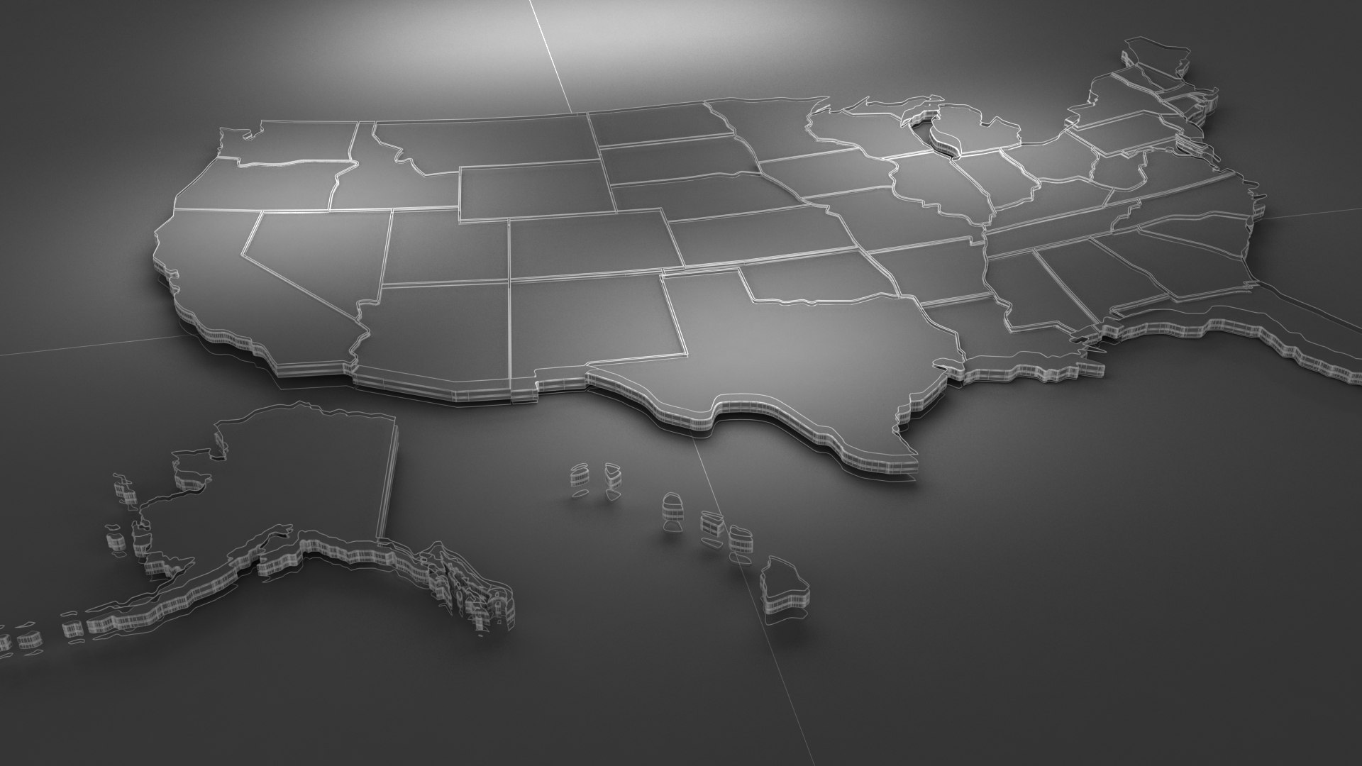 American Map 3D Model - TurboSquid 1970238
