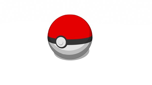 3d pokeball catch pokemon model
