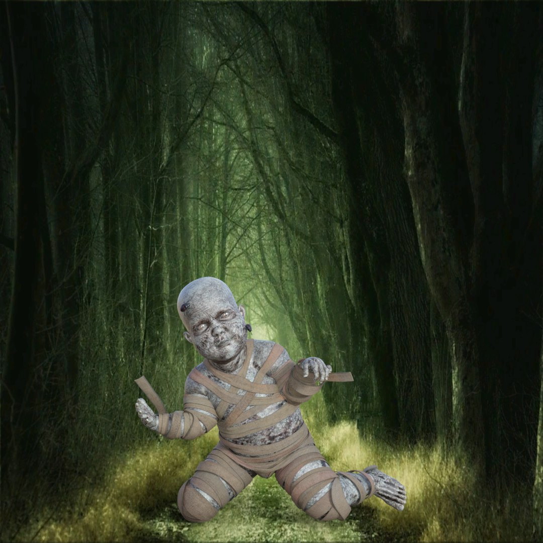 3D Mummy Baby Rigged - TurboSquid 2225399
