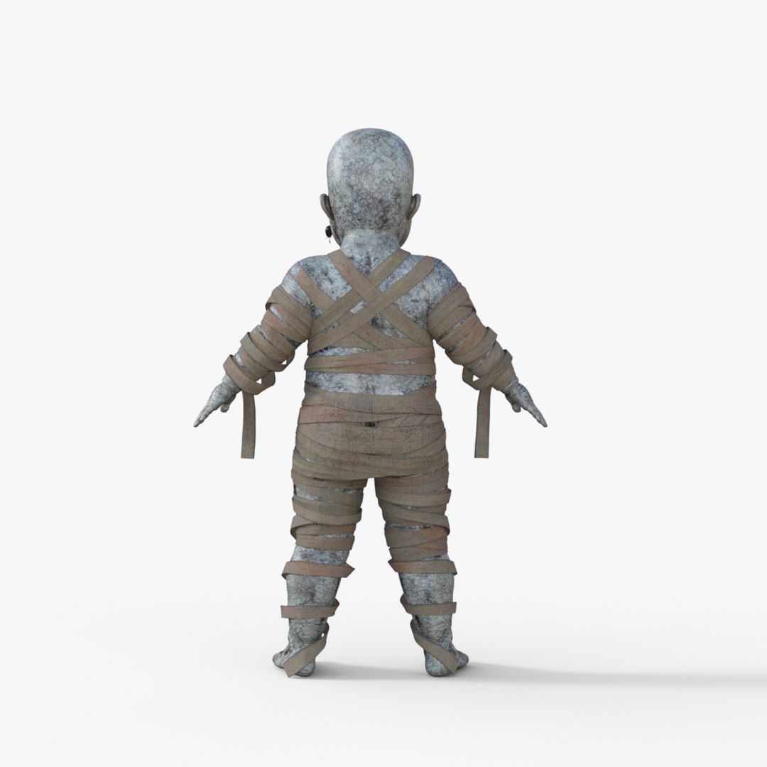 3D Mummy Baby Rigged - TurboSquid 2225399