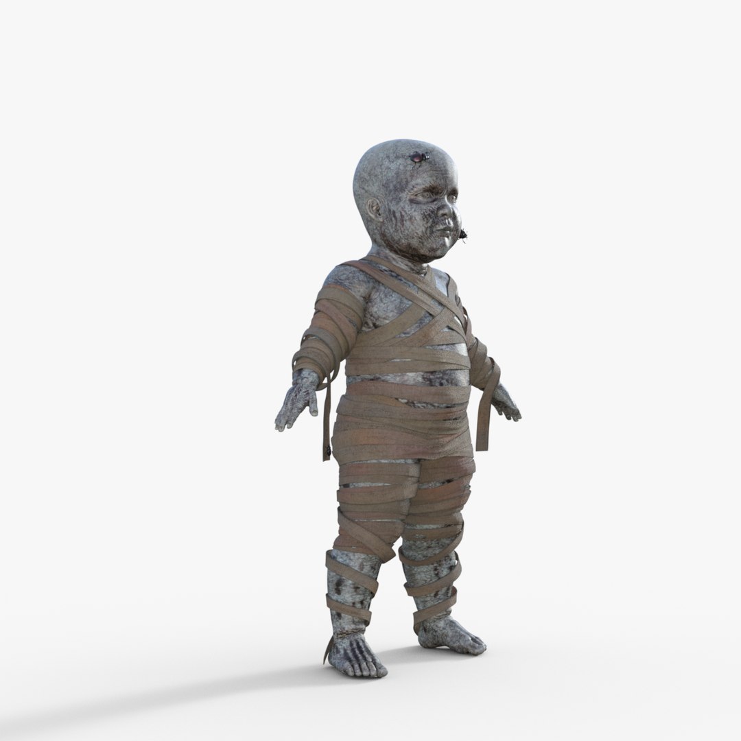 3D Mummy Baby Rigged - TurboSquid 2225399