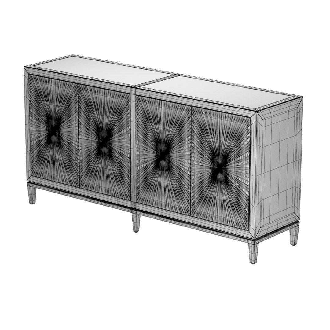 3D Starburst Pattern Console Model - TurboSquid 1863892