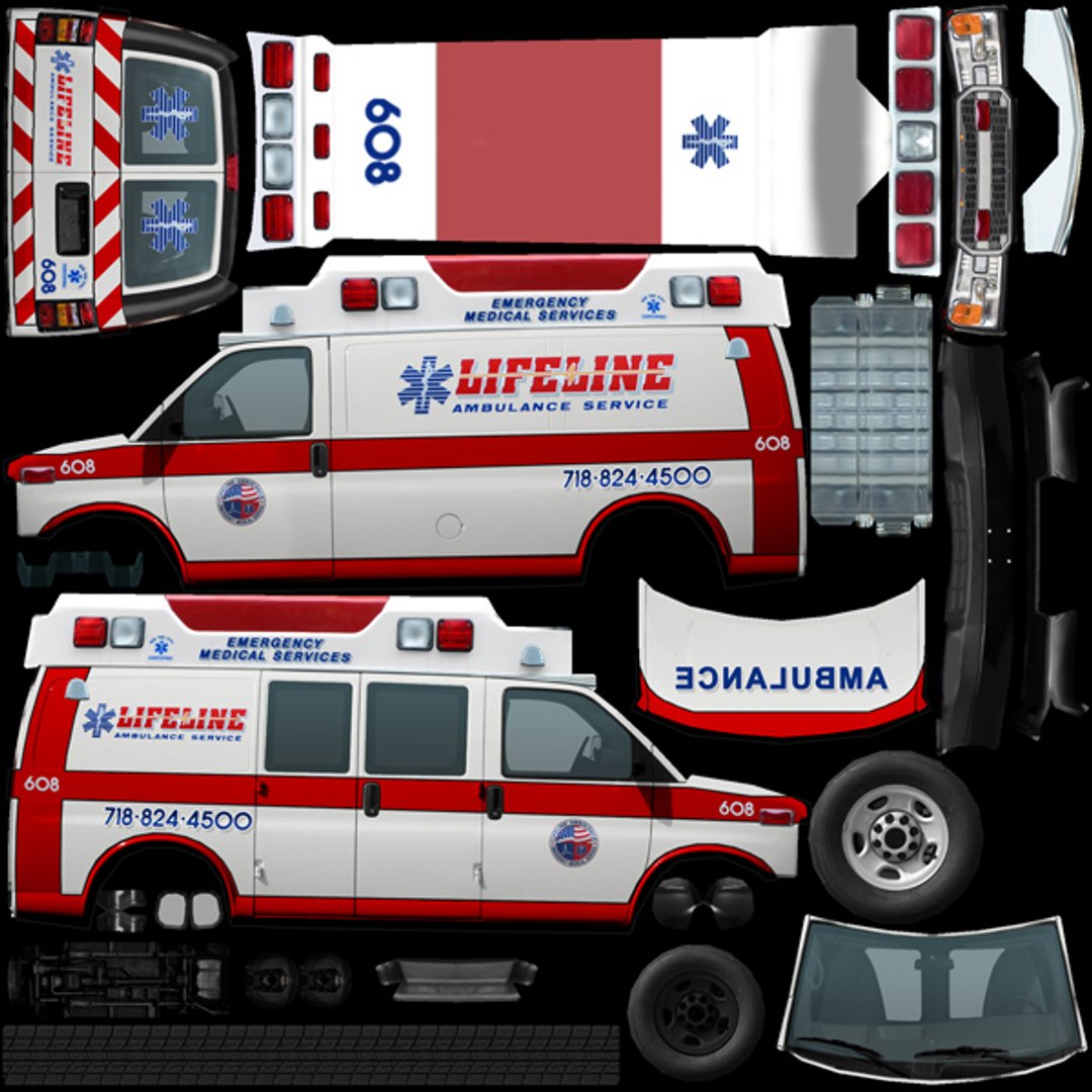 Generic Ambulance 3D Model - TurboSquid 1349304