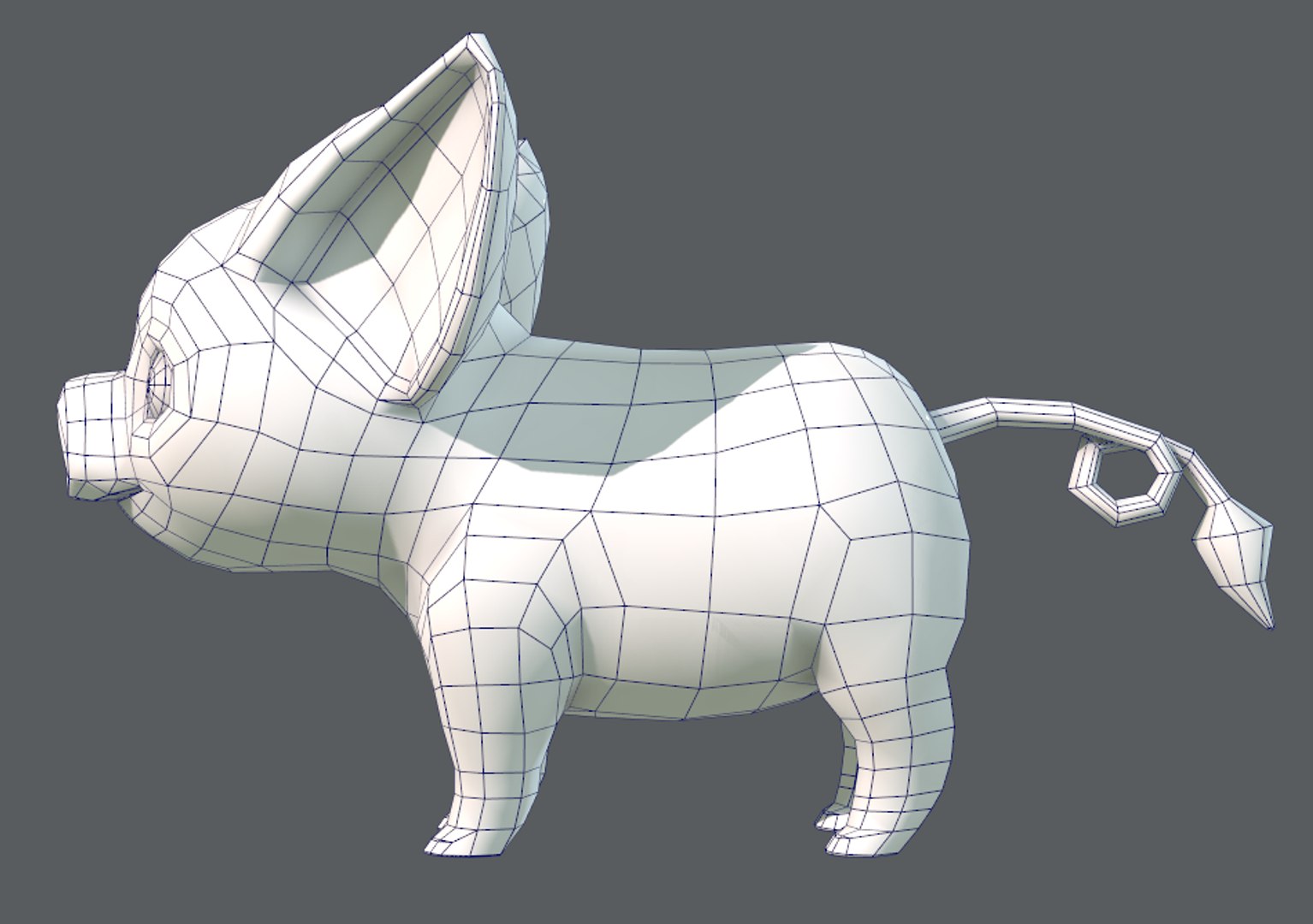 3D cartoon pig model - TurboSquid 1301805