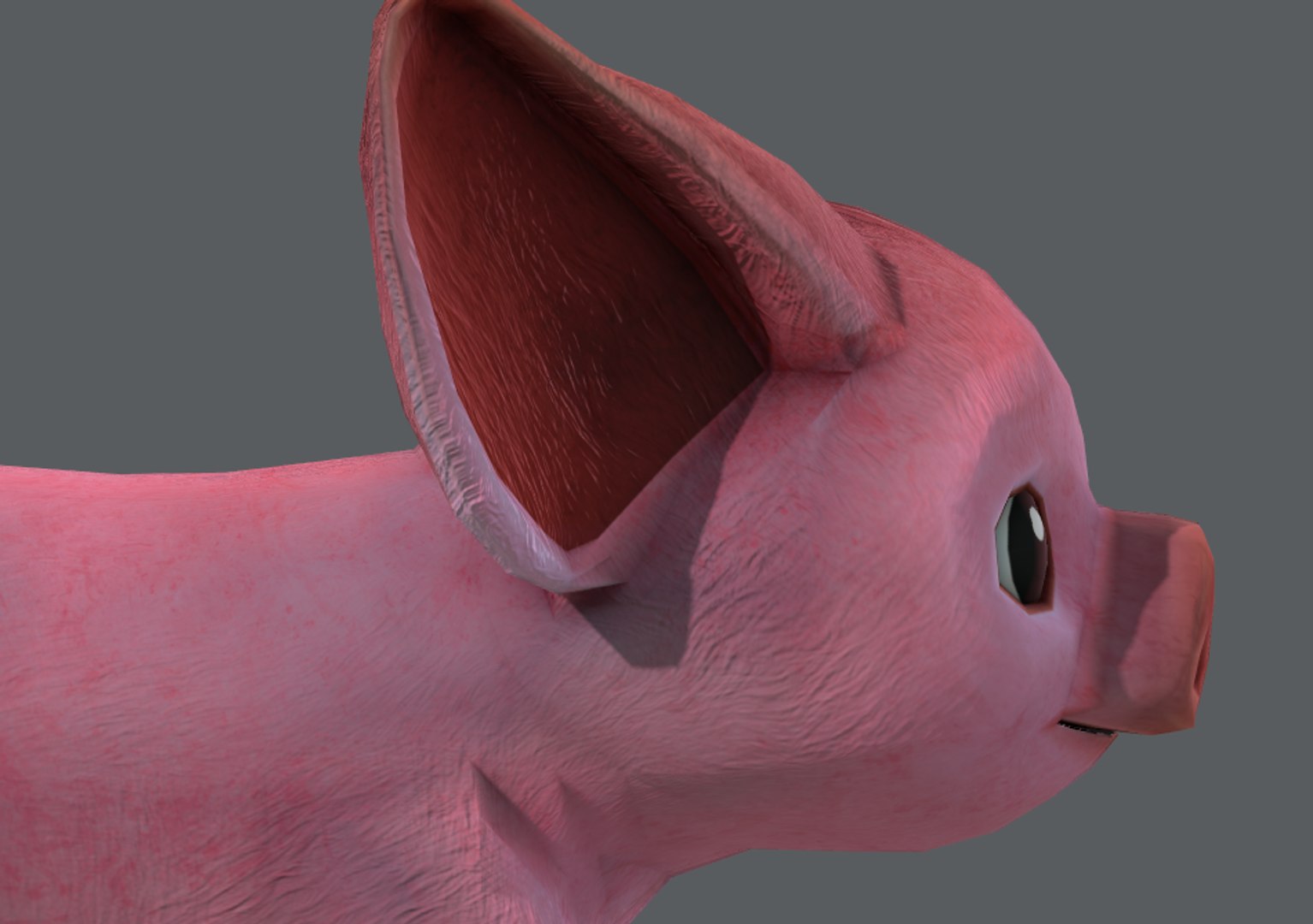 3D cartoon pig model - TurboSquid 1301805