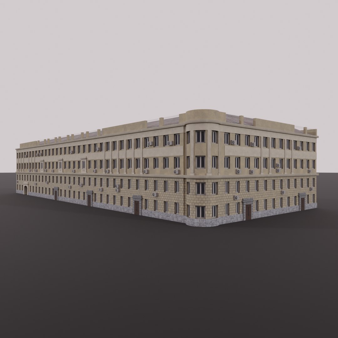 Soviet Russia House Of Stalin Architecture Gamedev 3D Model ...