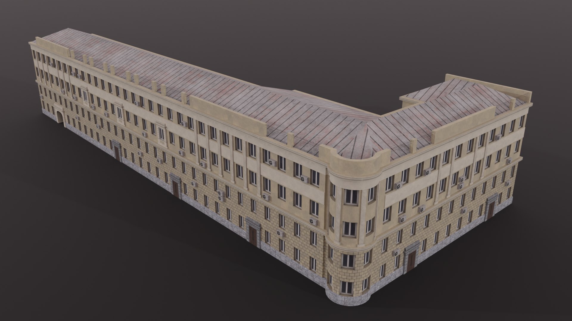 Soviet Russia House Of Stalin Architecture Gamedev 3D Model ...