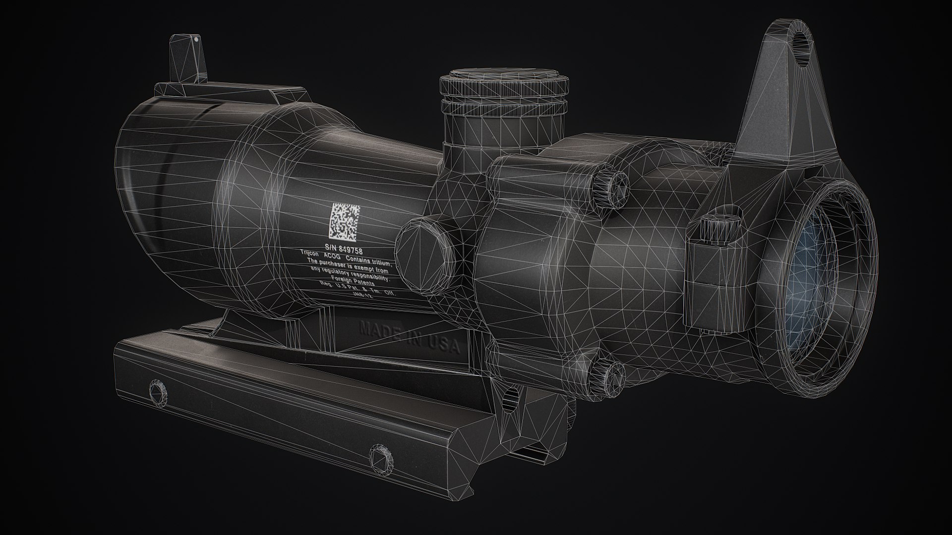 3D ACOG Scope - TurboSquid 1896581