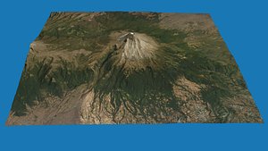 3D model japans fuji volcano mount - TurboSquid 1389969