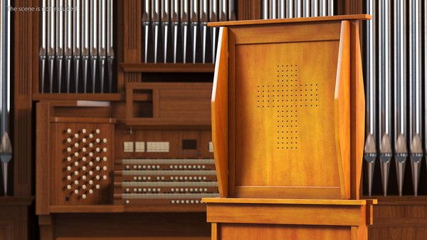 Confessional Kneeler 3D - TurboSquid 1891485