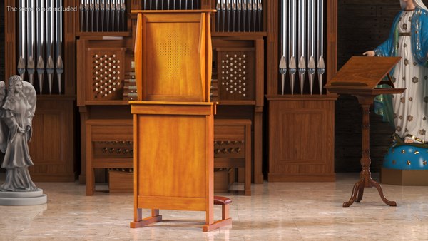 Confessional Kneeler 3D - TurboSquid 1891485