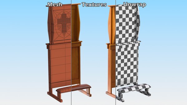 Confessional Kneeler 3D - TurboSquid 1891485