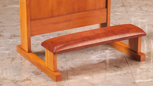 Confessional Kneeler 3D - TurboSquid 1891485