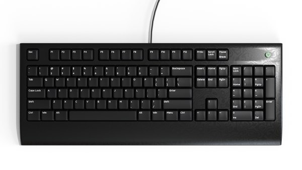 Office keyboard model - TurboSquid 1662323