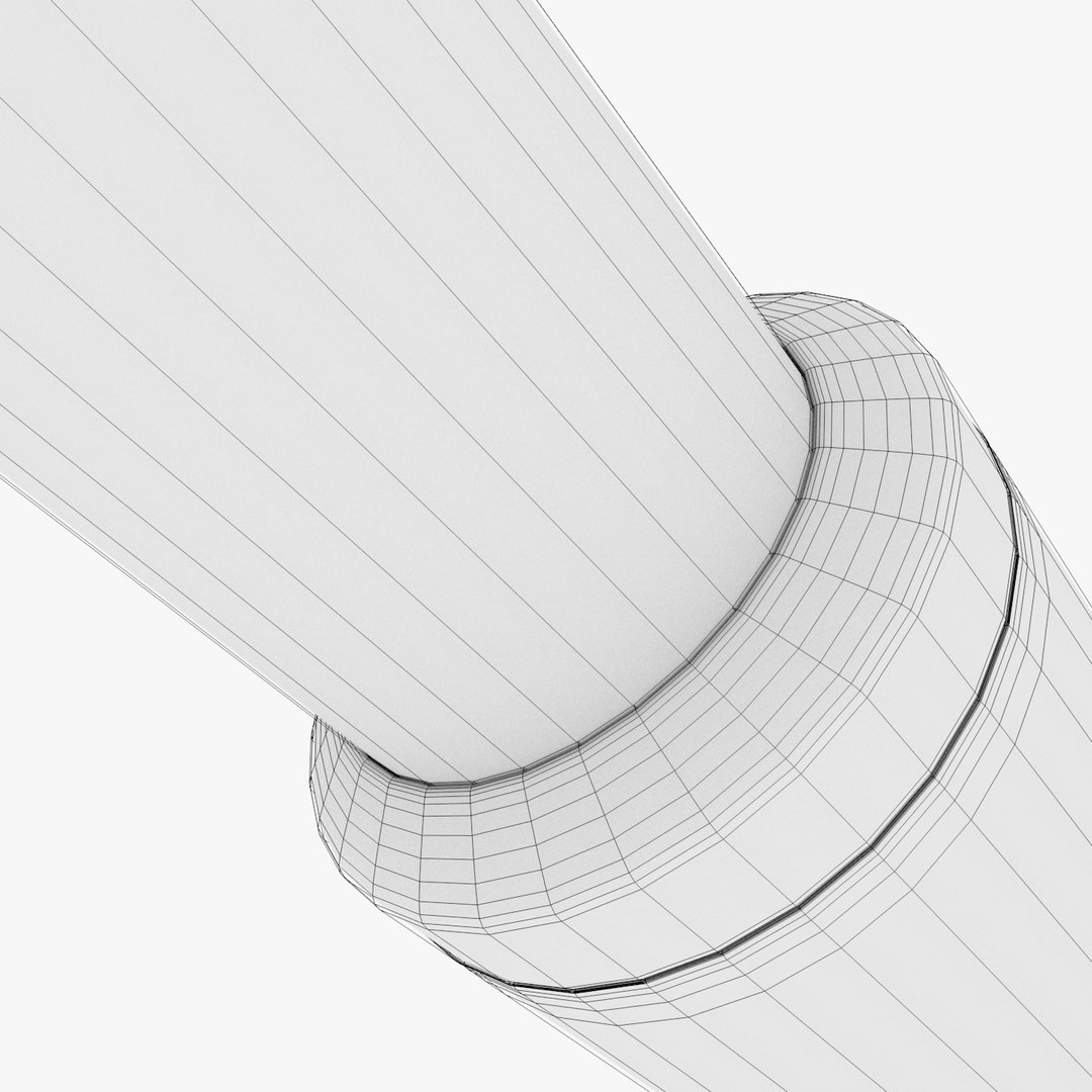 3d Telescopic Baton Model