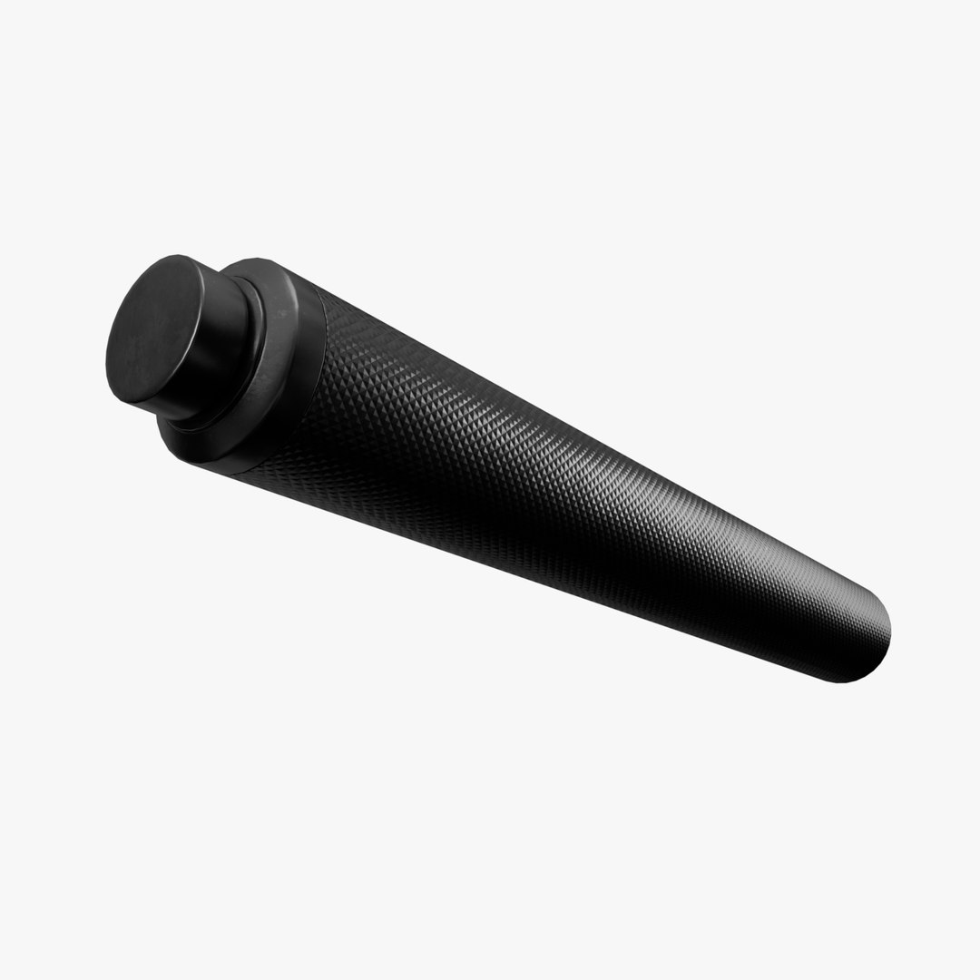 3d Telescopic Baton Model