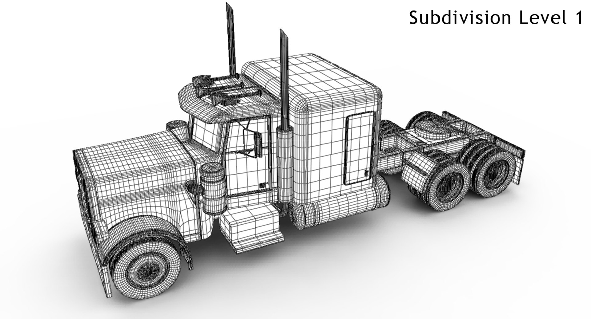 3d model of truck cab