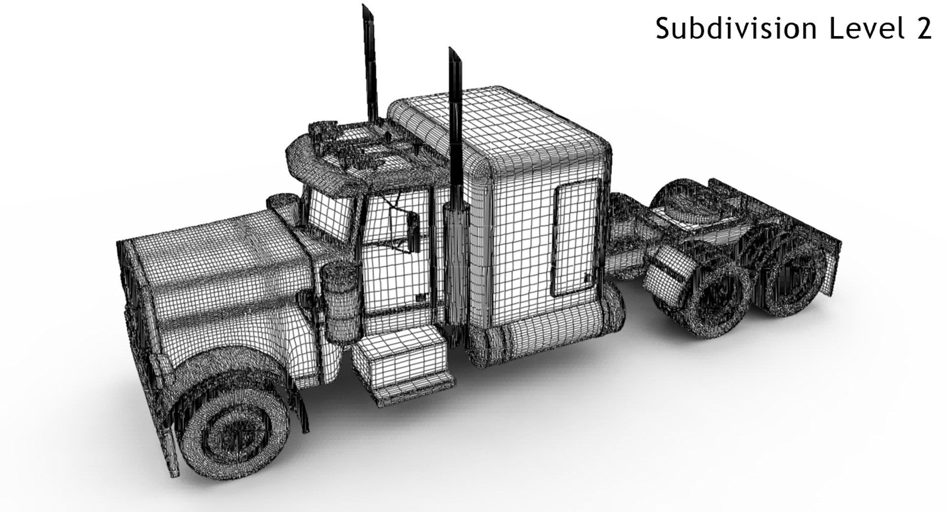 3d model of truck cab