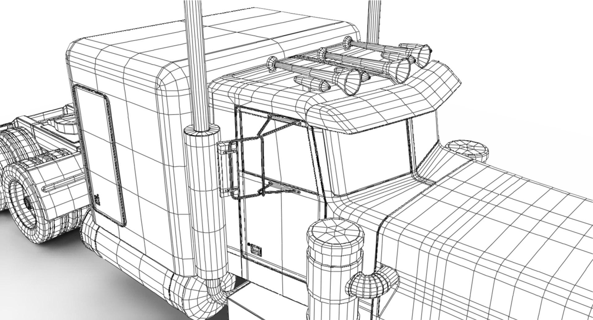 3d model of truck cab