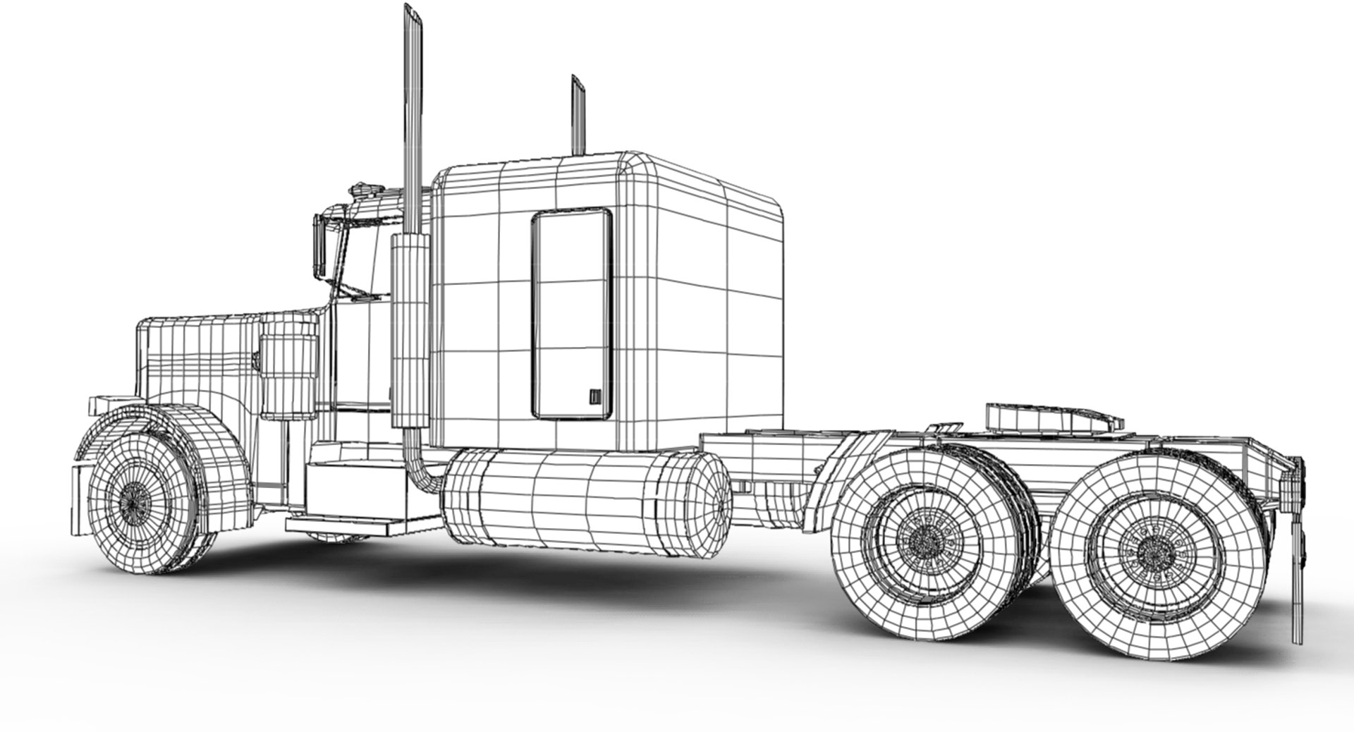 3d model of truck cab