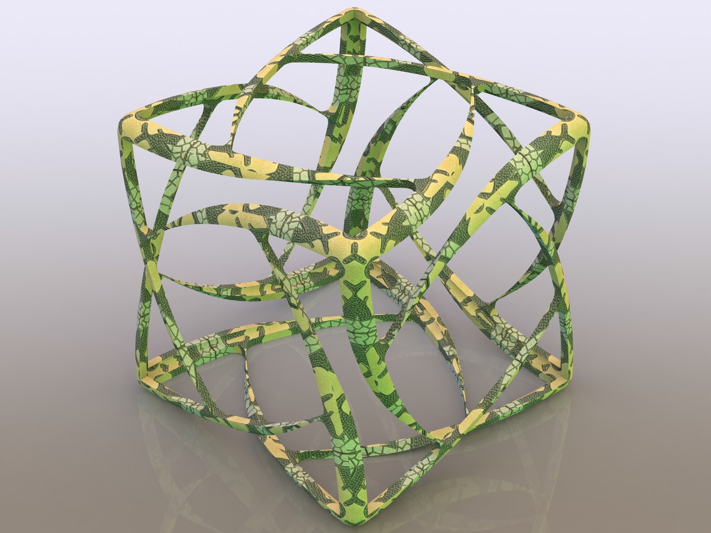 3D Wireframe Shape Geometric Complex Cube Model - TurboSquid 2197396