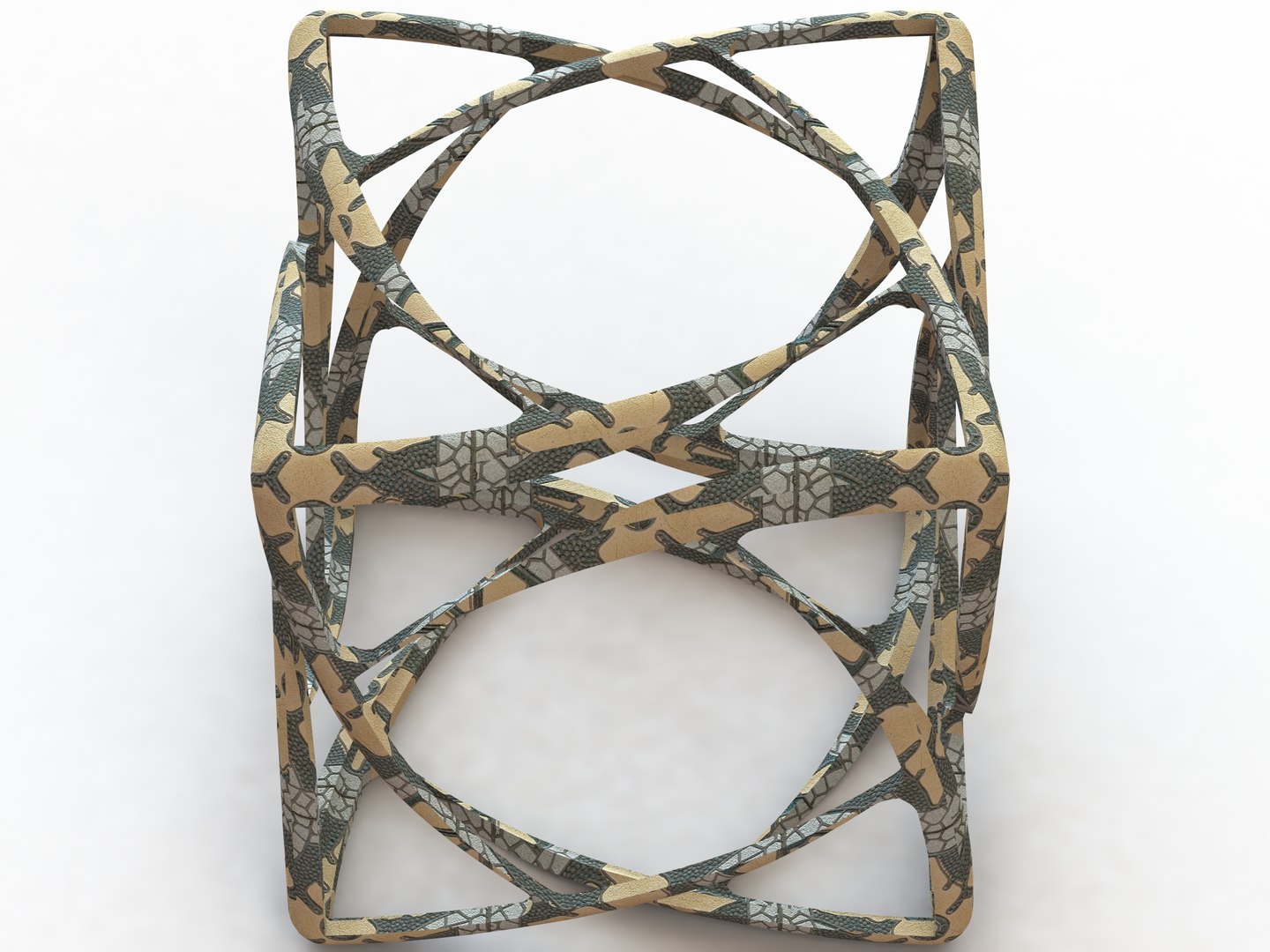 3D Wireframe Shape Geometric Complex Cube Model - TurboSquid 2197396