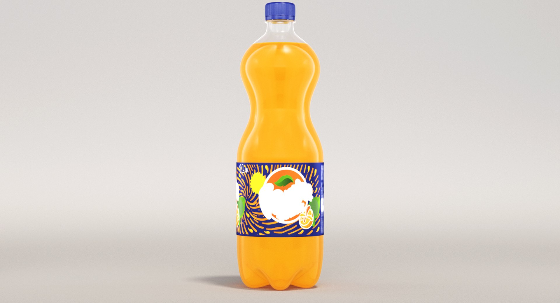 3D Liter Fanta Bottle - TurboSquid 1197406