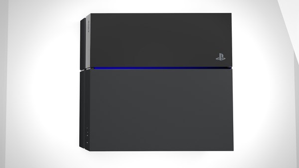 3d sony playstation 4 console model