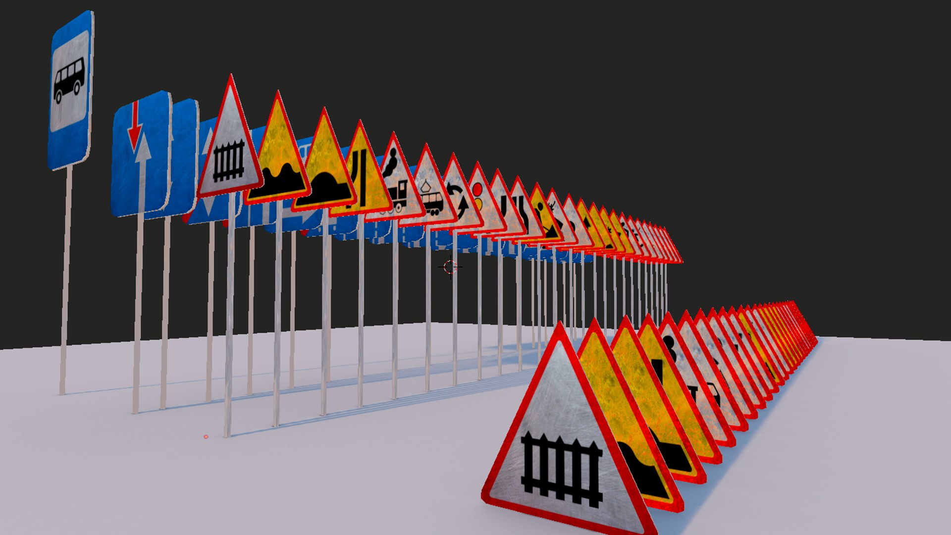 Road Signs Of Russia Belarus Model - TurboSquid 1942865