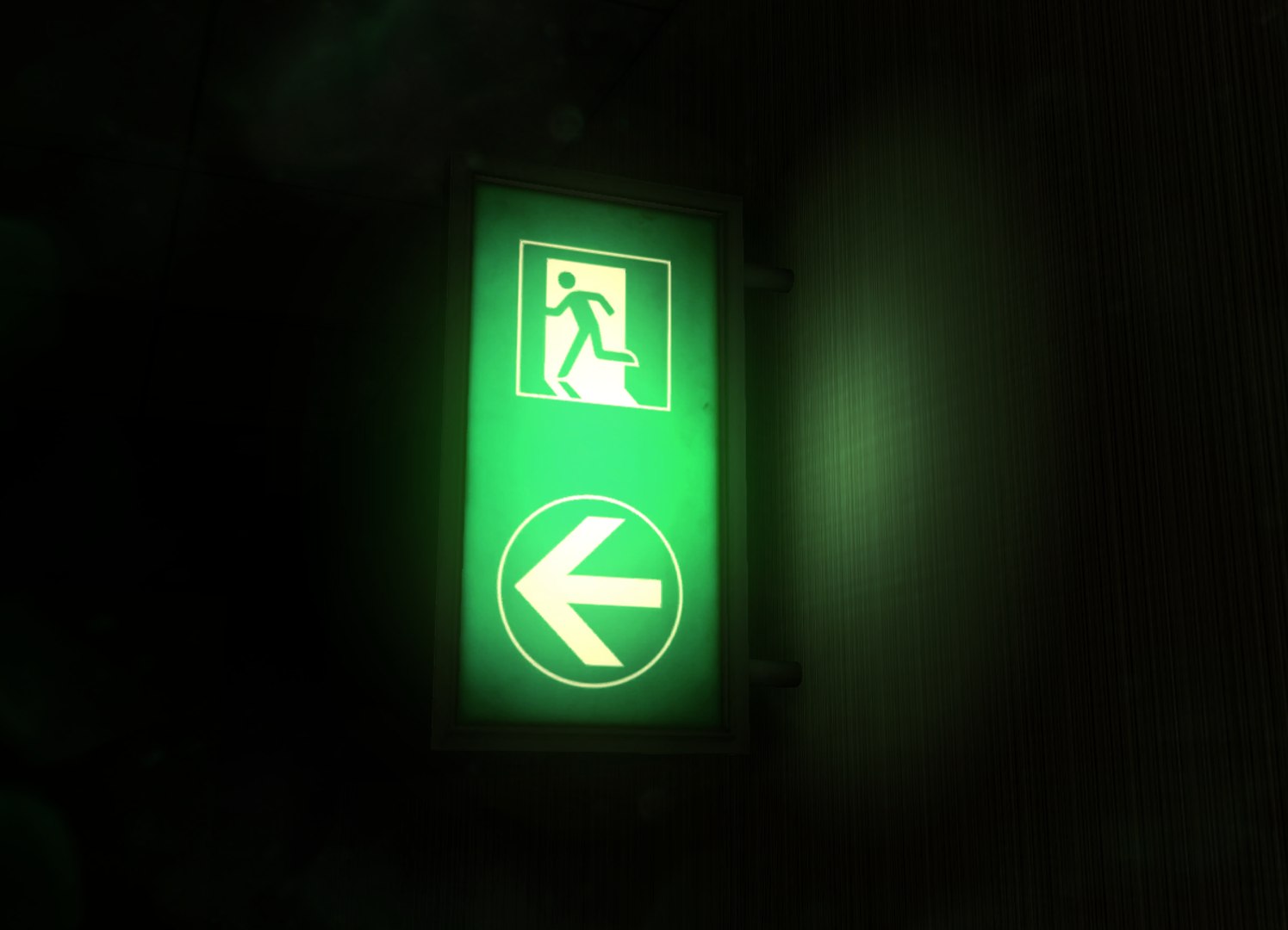 Exit Sign 3d Model