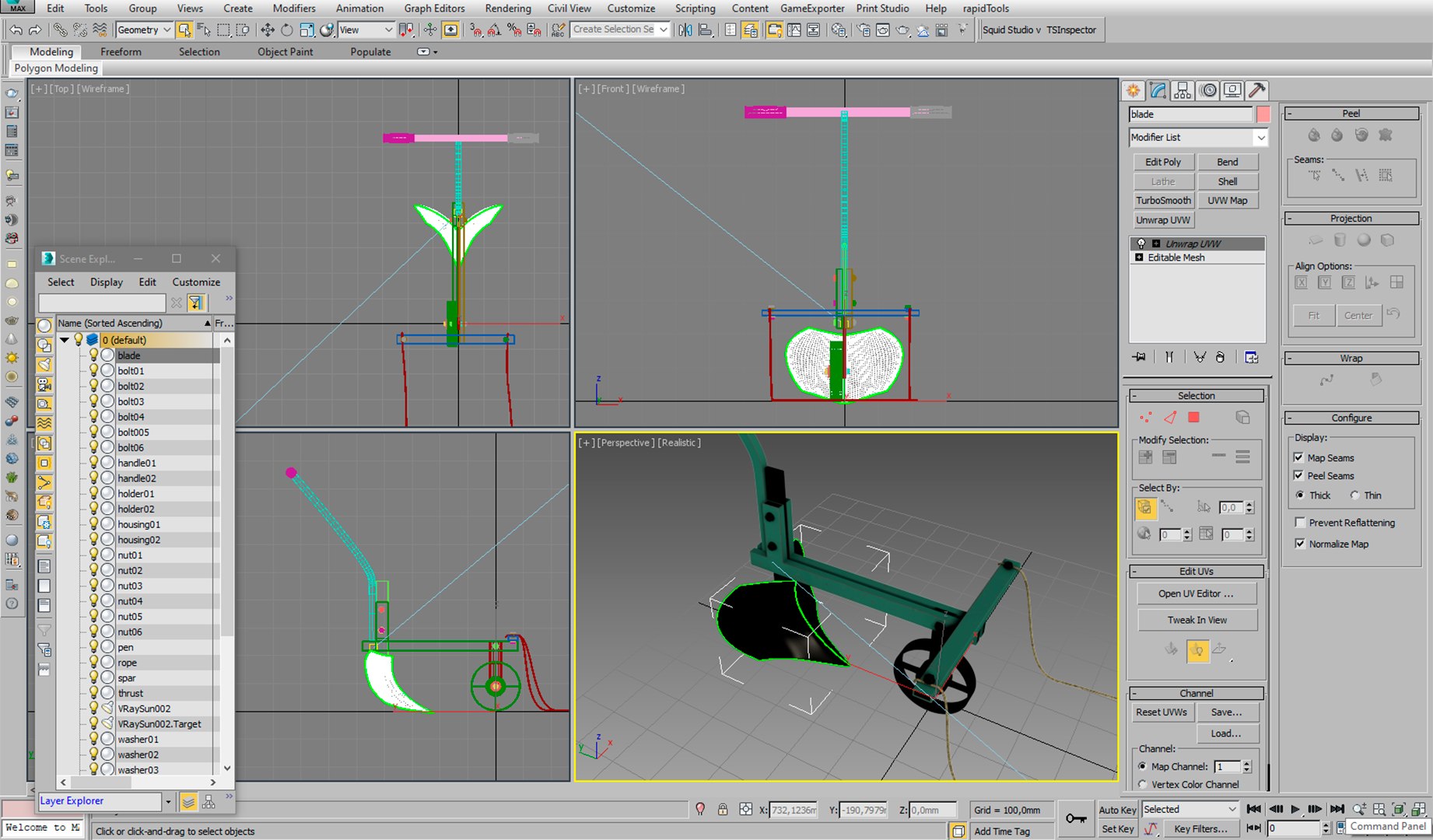 Hand Plow Model - TurboSquid 1323471