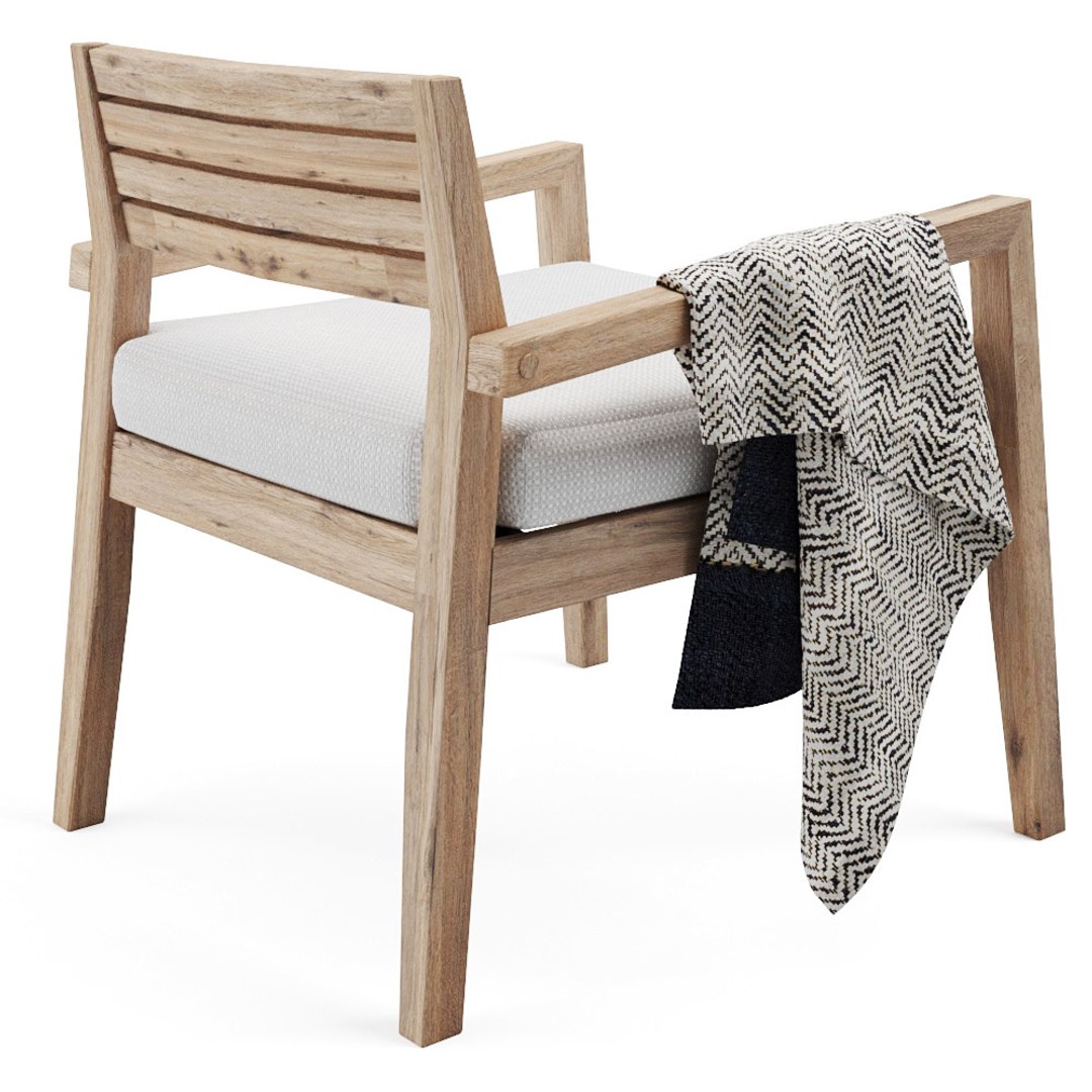 3D model clodie armchair seat - TurboSquid 1584770