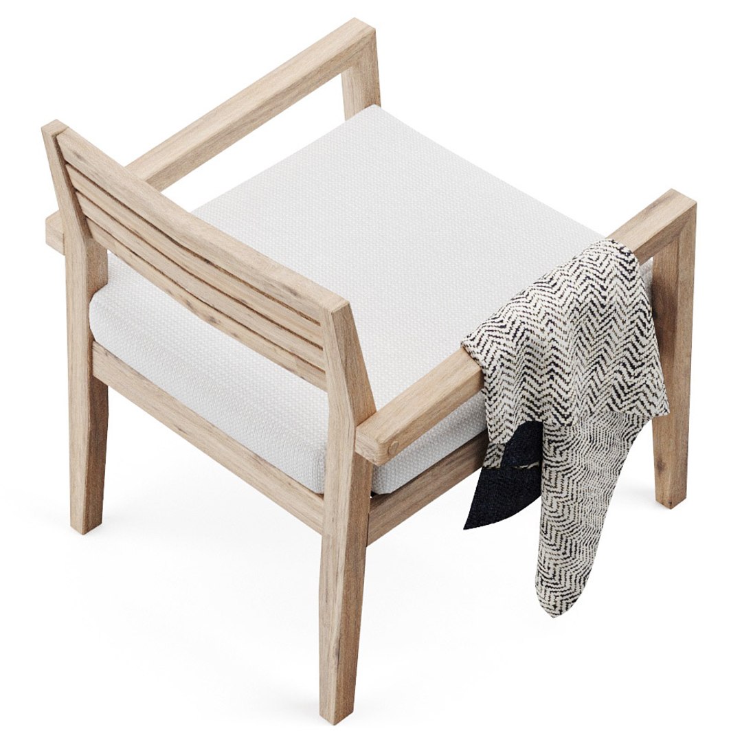 3D model clodie armchair seat - TurboSquid 1584770