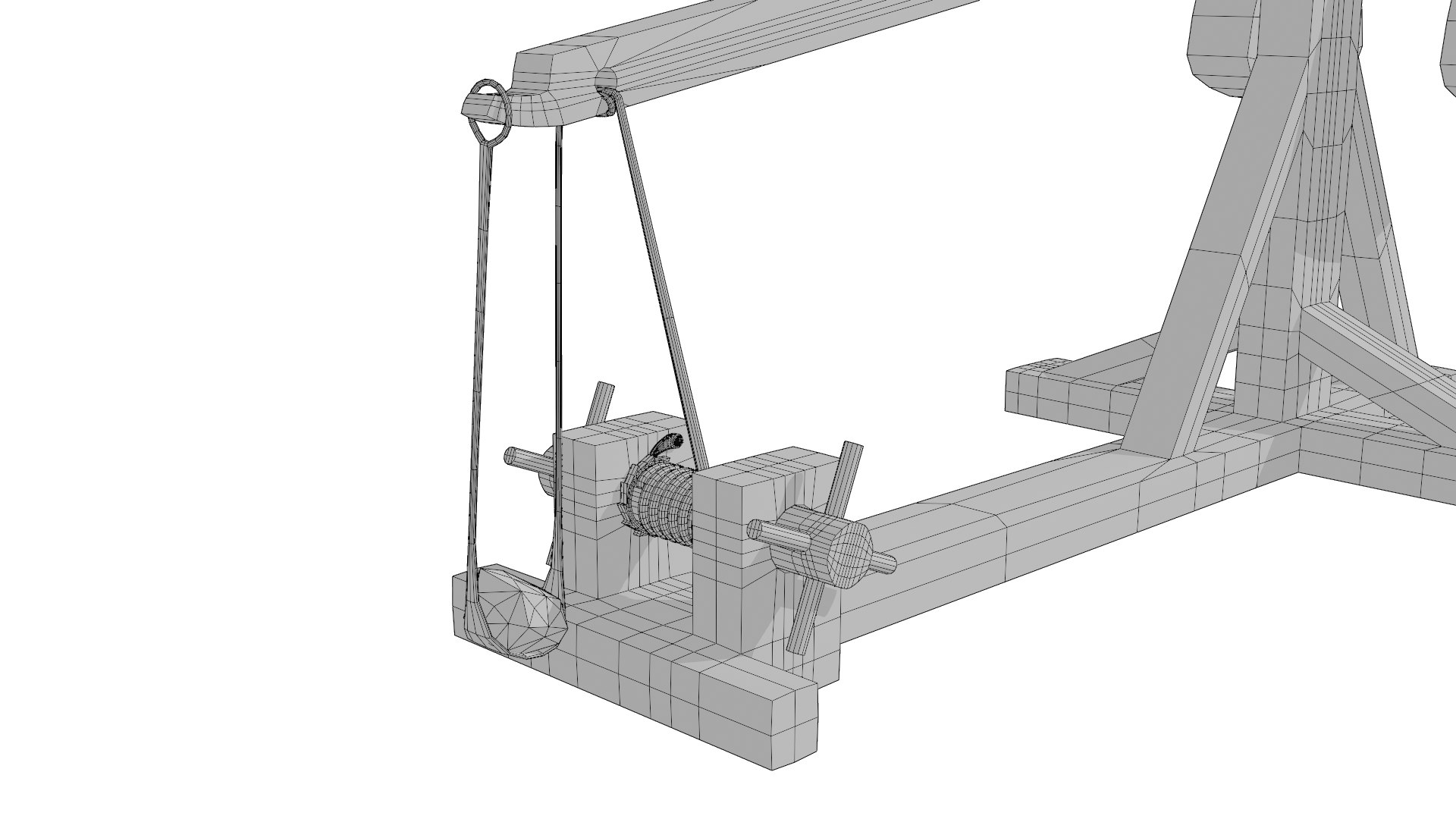 3D Trebuchet animated - TurboSquid 2151311