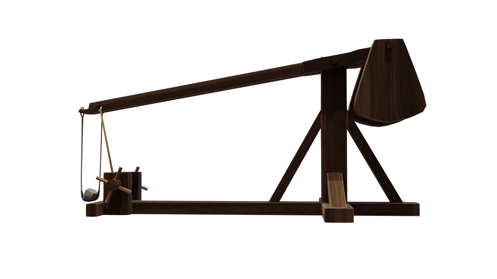 3D Trebuchet animated - TurboSquid 2151311